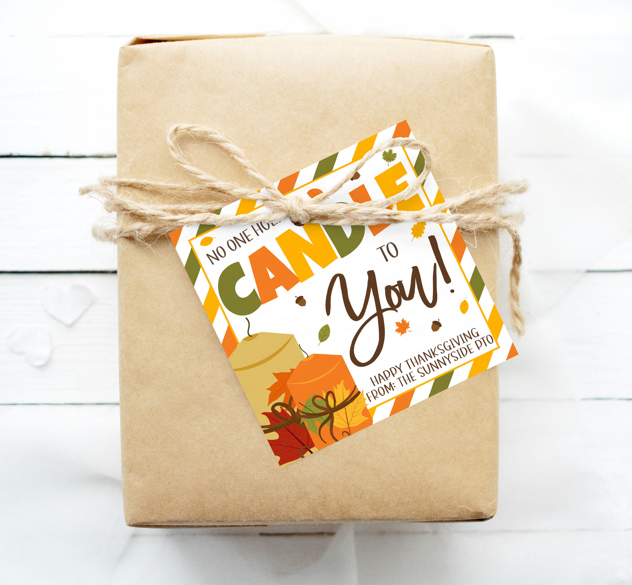 Fall Candle Appreciation Tags, No One Holds A Candle to You ...