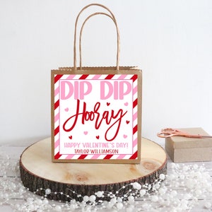 Valentine's Dip Dip Hooray, Class Student Kid Classmate Snack Treat ...