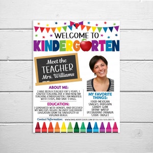Meet the Teacher, Editable Welcome to Kindergarten Teacher Event ...