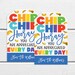 Chips Gift Tags, Chip Chip Hooray, Potato Chip Appreciation Label ...