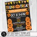 EDITABLE Trunk or Treat Flyer Invitation, Kids Halloween Event ...
