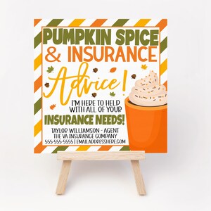 Fall Insurance Marketing Gift Tags, Pumpkin Spice & Insurance Advice ...