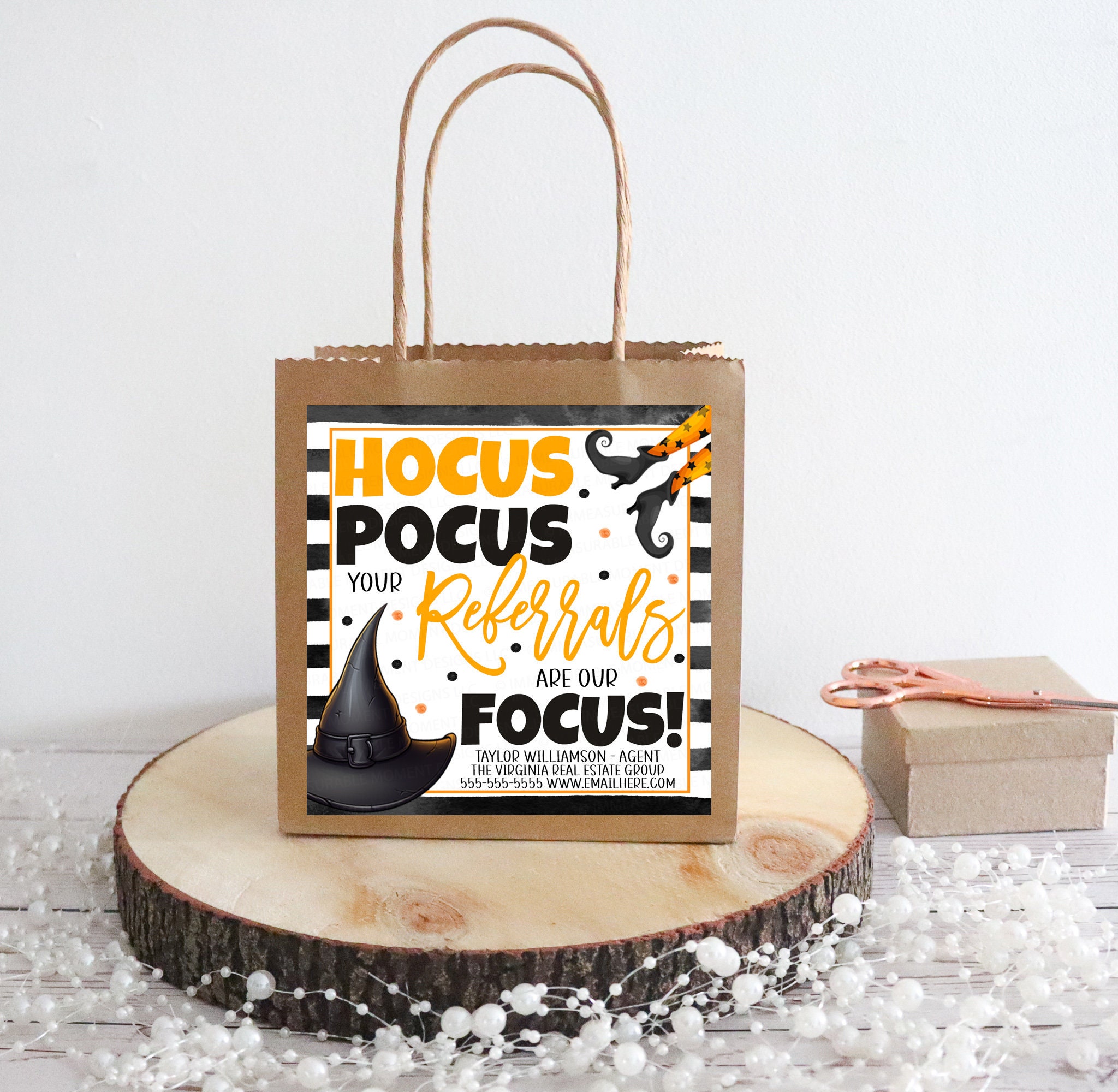 Halloween Pop by Gift Tag, Hocus Pocus Your Referrals Are Our Focus ...