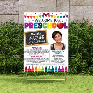Meet the Preschool Teacher, Editable Welcome to Pre-k Teacher Event ...