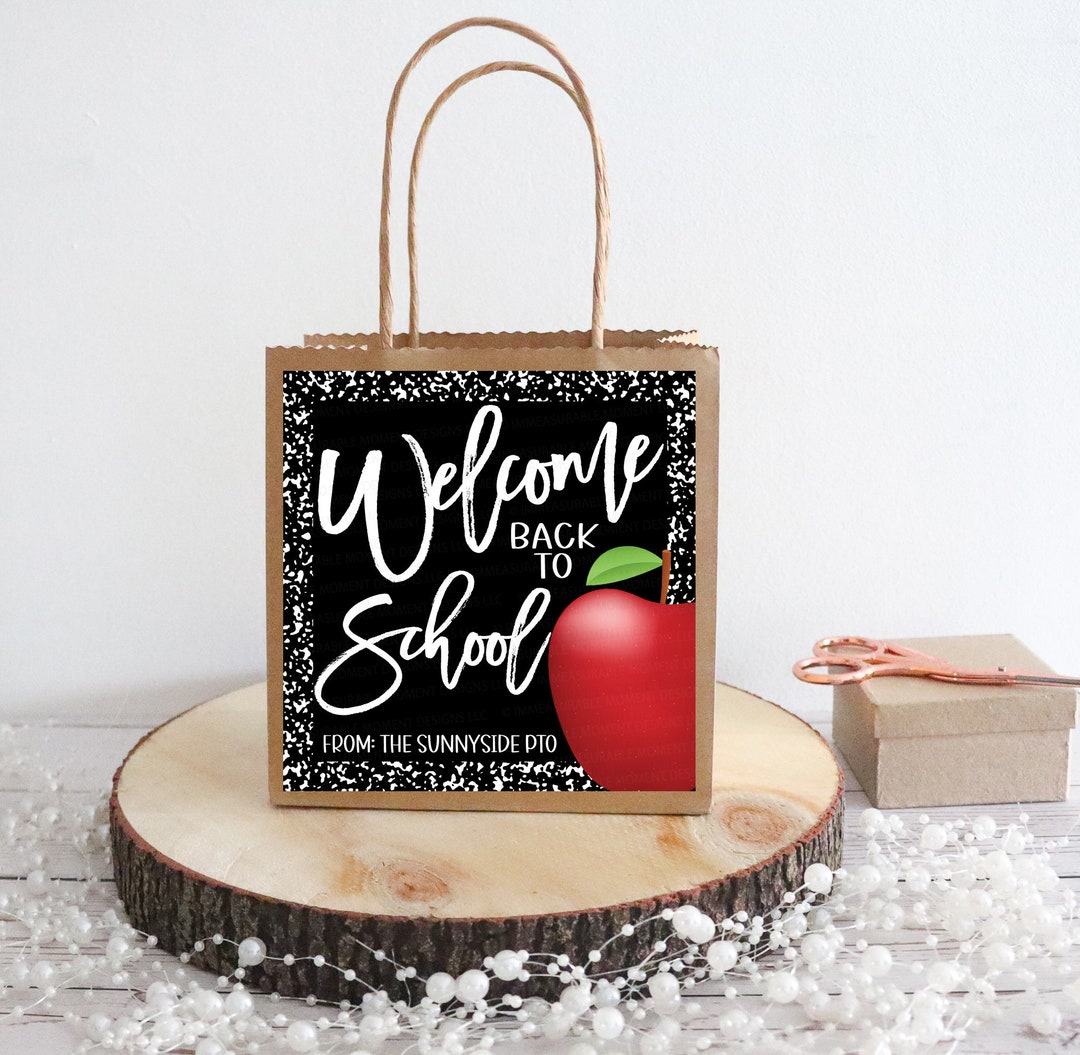 Welcome Back to School Gift Tag, Students Teachers Gift, New School ...