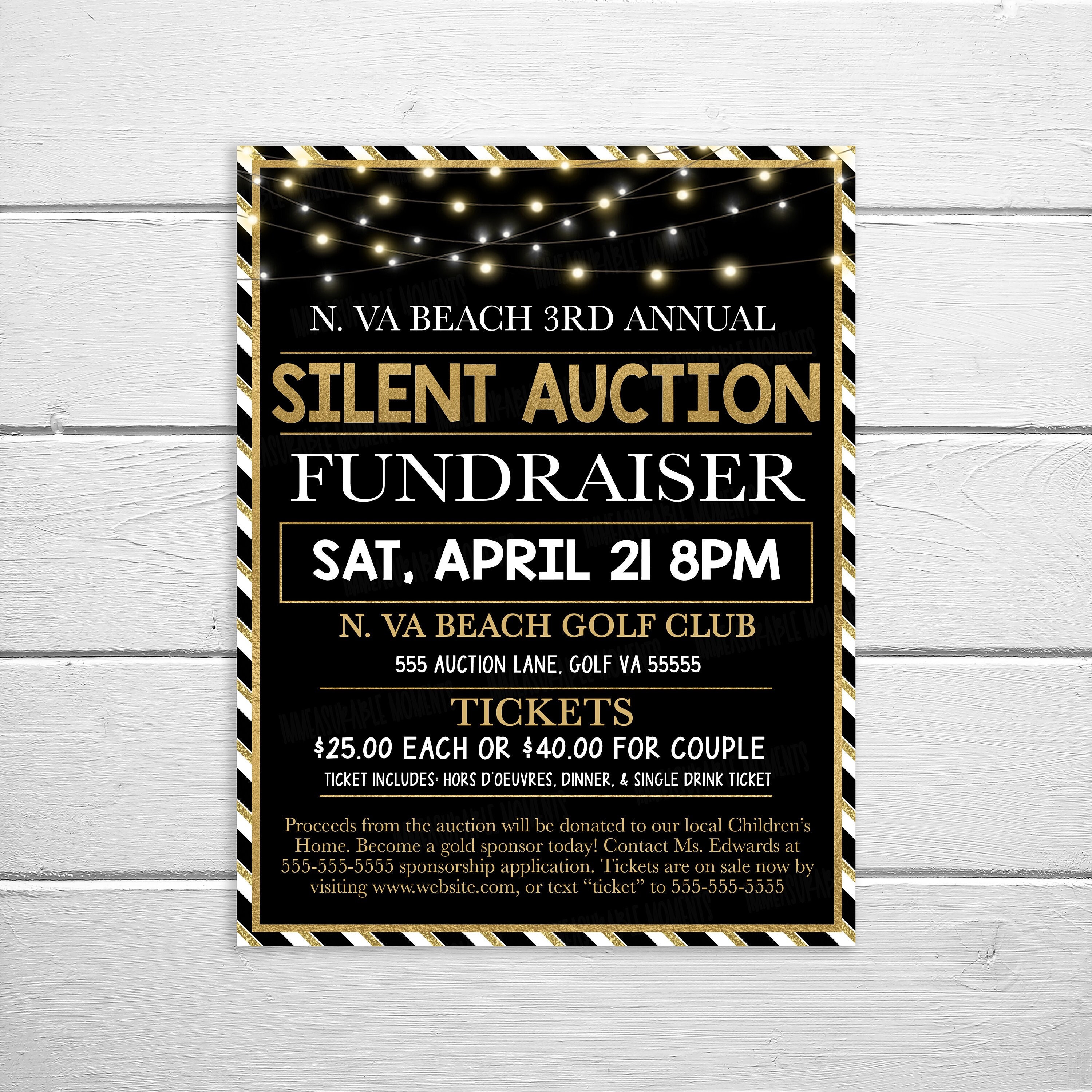 Silent Auction Flyer Ideas