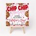 Valentine's Day Cookie Thank You Gift Tags, Chip Chip Hooray ...