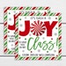 Christmas Classmate Gift Tags, Peppermint Candy Joy to Have You in My ...