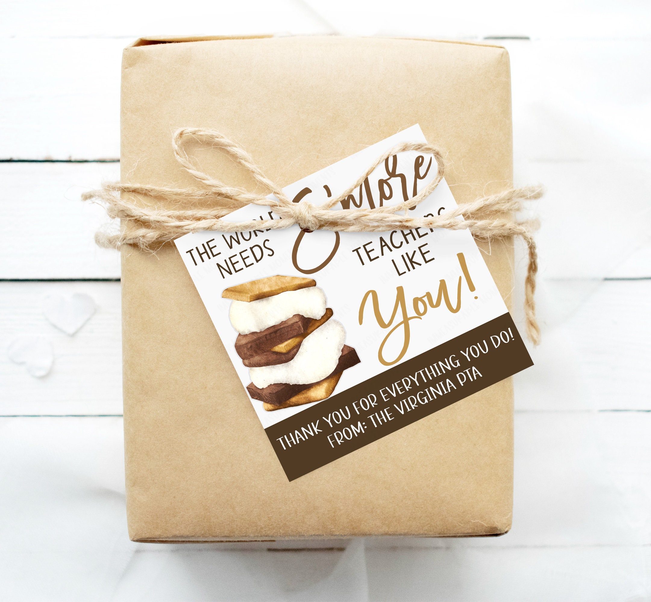 S'more Appreciation Gift Tag, the World Needs S'more Teachers Like You ...