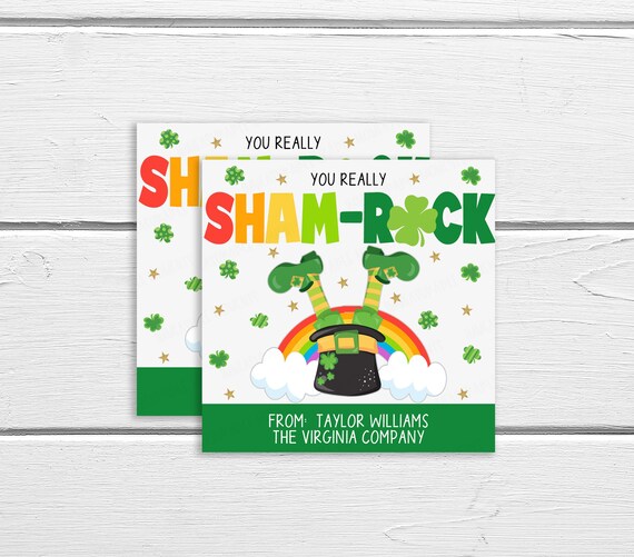 St. Patrick's Day Appreciation Gift Tag, You Really Sham-Rock, Grateful ...