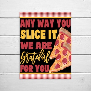 Pizza Appreciation Sign, Staff Employee Teacher Nurse Appreciation Week ...