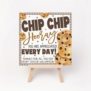 Cookie Thank You Gift Tags, Chip Chip Hooray, Appreciation Week ...