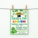 St. Patrick's Day Teacher Appreciation Luncheon Invitation, Teacher and ...