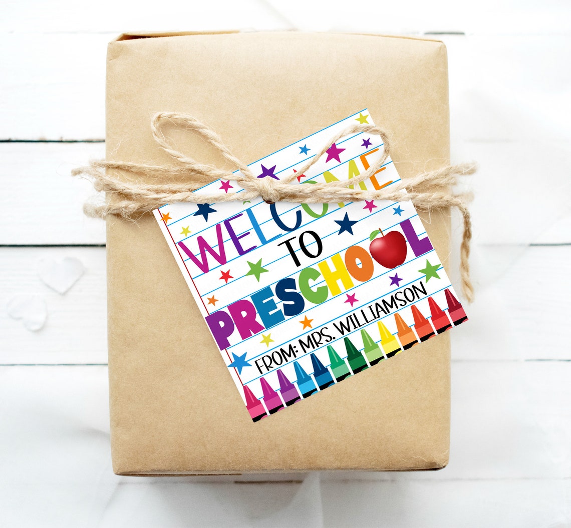 Welcome to Preschool Gift Tag New School Year Student Gift | Etsy