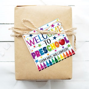 Welcome to Preschool Gift Tag, New School Year Student Gift, Pre-k Prek ...