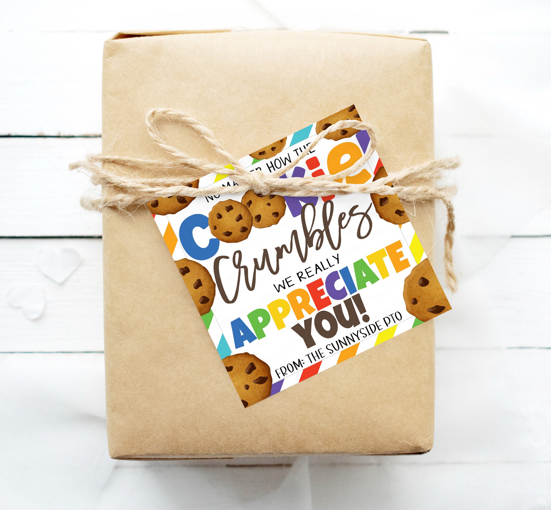 Cookie Appreciation Gift Tags, No Matter How the Cookie Crumbles ...