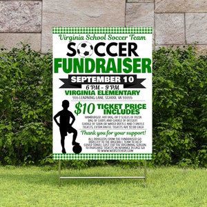 Soccer Fundraiser Flyer, Editable Printable PTA PTO Flyer, School ...