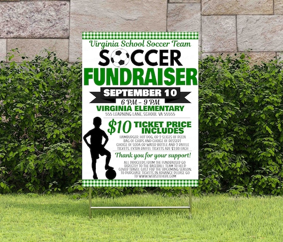 Editable Soccer Fundraiser Flyer Printable Pta Pto Flyer School