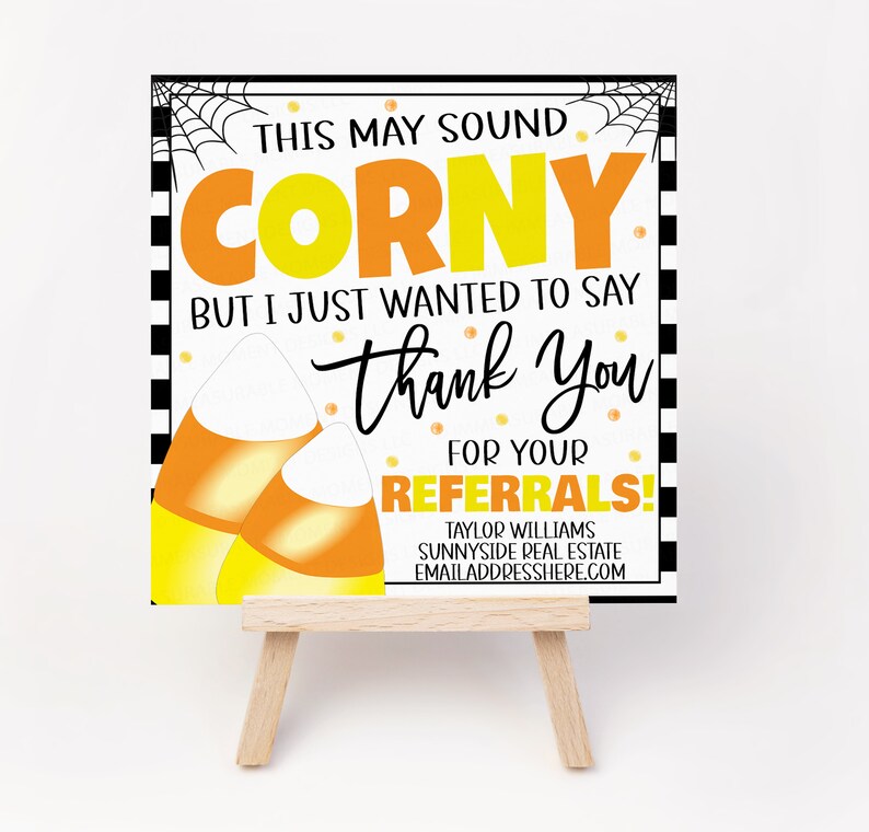 Halloween Client Appreciation Gift Tags May Sound Corny Thank - Etsy