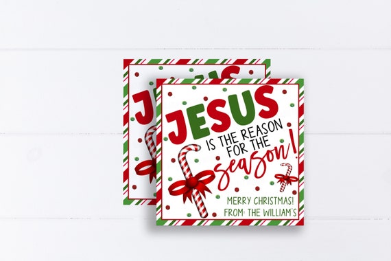Jesus Gift Tag Jesus is the Reason for the Season Christian - Etsy