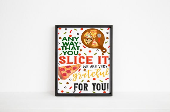 Pizza Party Appreciation Sign, Employee Teacher Nurse Medical Office ...