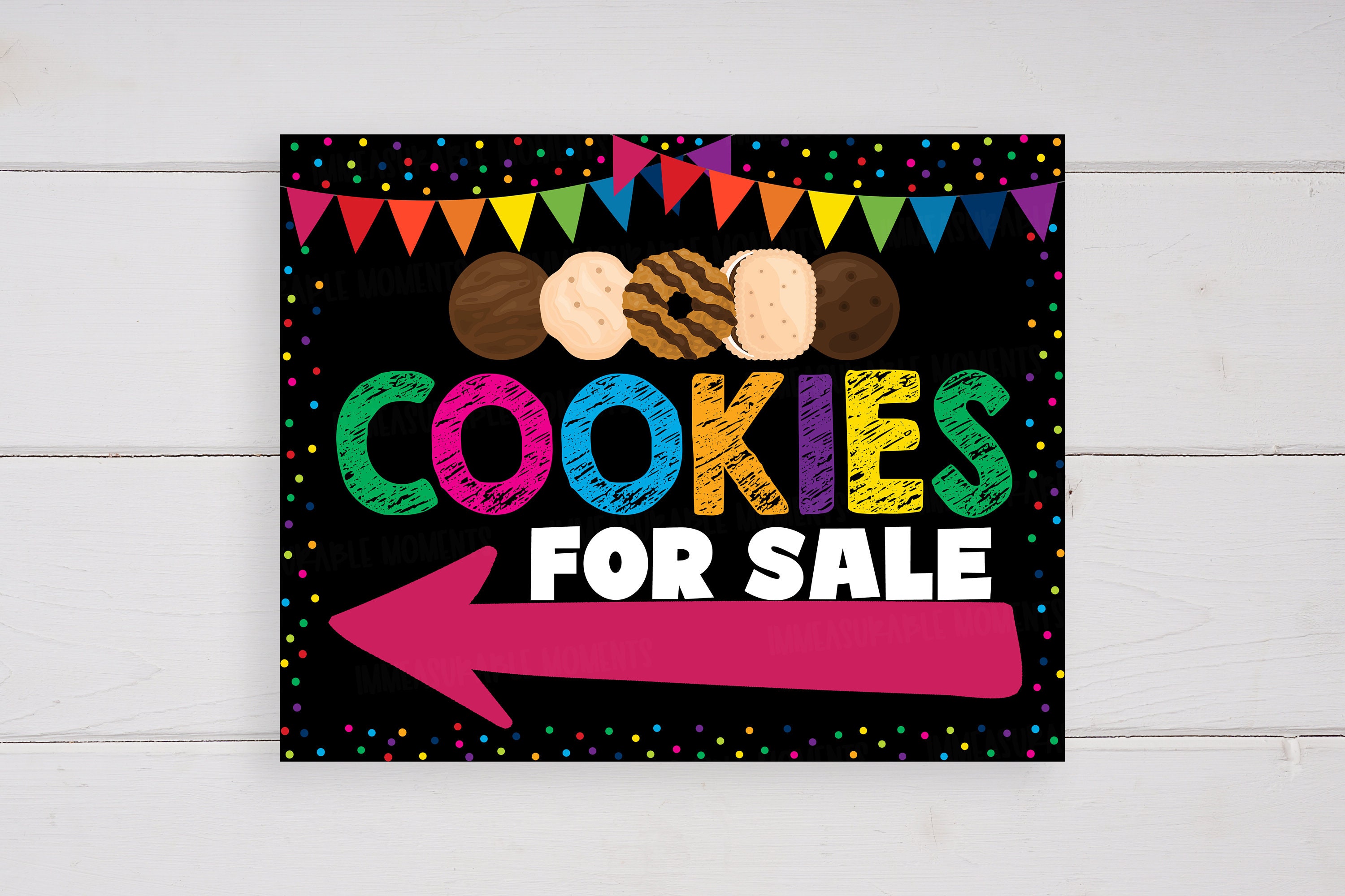 Scout Cookie Booth Sign Cookies for Sale Printable Cookie - Etsy