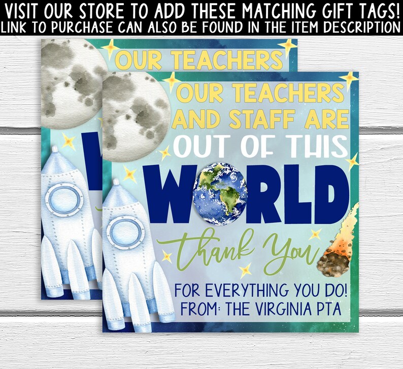 Space Teacher Appreciation Week Itinerary, Out of This World Space ...