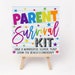 Parent Survival Kit Gift Tags, First Day Back to School Gift for ...