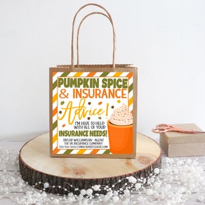 Fall Insurance Marketing Gift Tags, Pumpkin Spice & Insurance Advice ...