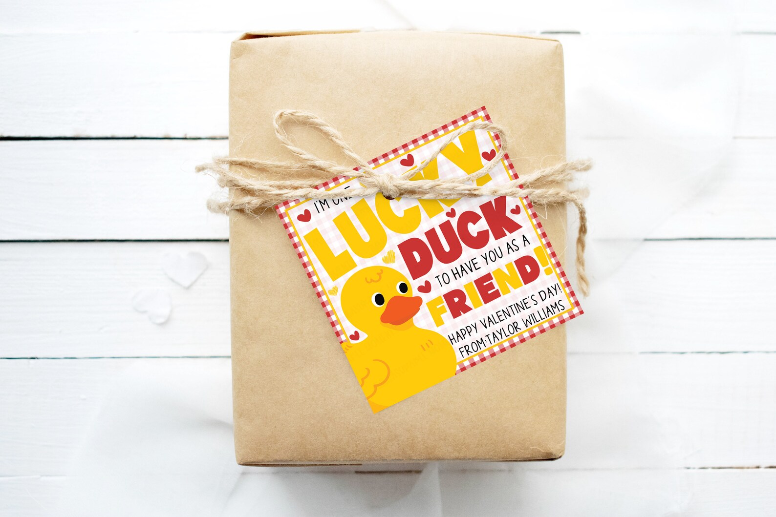 Rubber Duck Gift Tag Editable Valentine Daycare Preschool - Etsy
