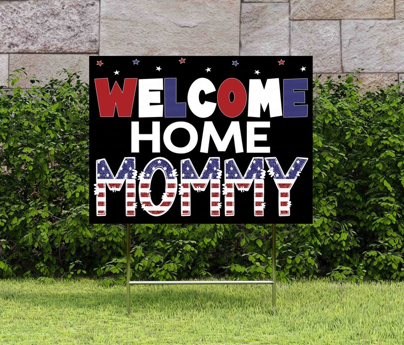 Deployment Welcome Home Mommy Poster Military Homecoming Sign - Etsy