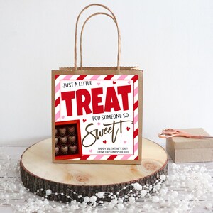 Valentine's Day Chocolate Candy Gift Tags, Treat for Someone Sweet ...