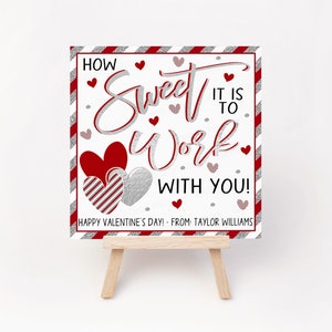 Valentine's Coworker Gift Tags, Editable Company Staff Appreciation ...