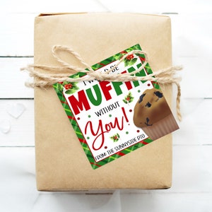 Christmas Muffin Appreciation Gift Tags, Winter Would Be Muffin Without ...