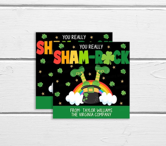 St. Patrick's Day Appreciation Gift Tag, You Really Sham-Rock, Grateful ...