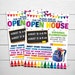 School Open House Flyer, Editable Back to School Invite, Meet the ...
