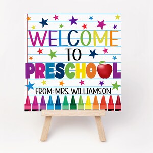 Welcome to Preschool Gift Tag, New School Year Student Gift, Pre-k Prek ...