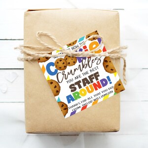 Cookie Thank You Gift Tags, No Matter How the Cookie Crumbles ...