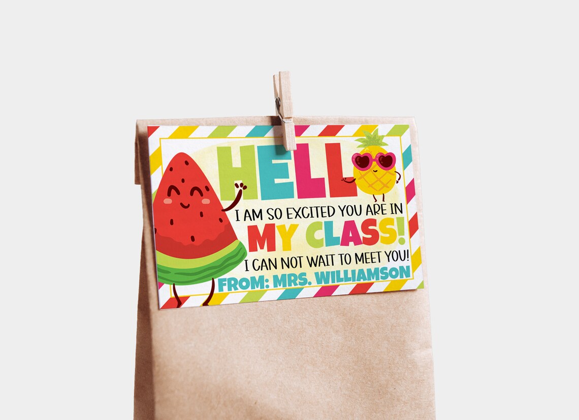 Back to School Postcard to Students, Welcome to My Class Note, Intro ...