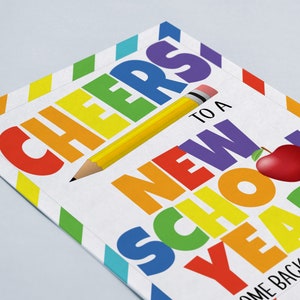 New School Year Sign, Printable Cheers to A New Year, Teacher Staff ...