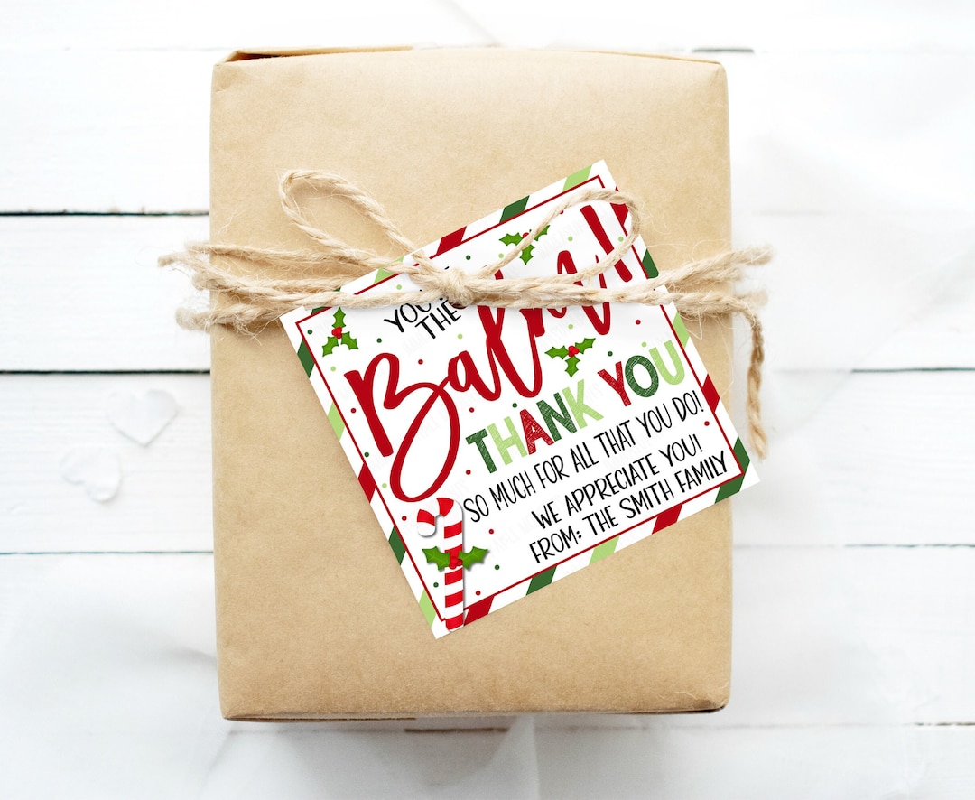 You're the Balm Gift Tag, Appreciation Teacher Staff Company Business ...