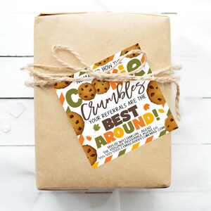 Fall Referral Cookie Gift Tags, No Matter How the Cookie Crumbles ...