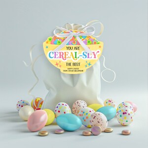 Easter Cereal Gift Tags, Spring Break Editable Cereal Tag, You're ...