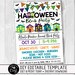 EDITABLE Halloween Block Party Invitation/flyer, Kids Halloween Event ...