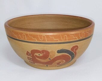 Aztec Pottery Bowl - Etsy