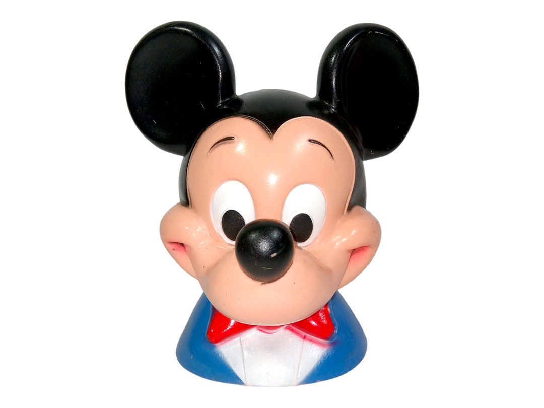 Vtg 1971 Mickey Mouse Head Bust Coin Piggy Bank Walt Disney Play Pal - Etsy