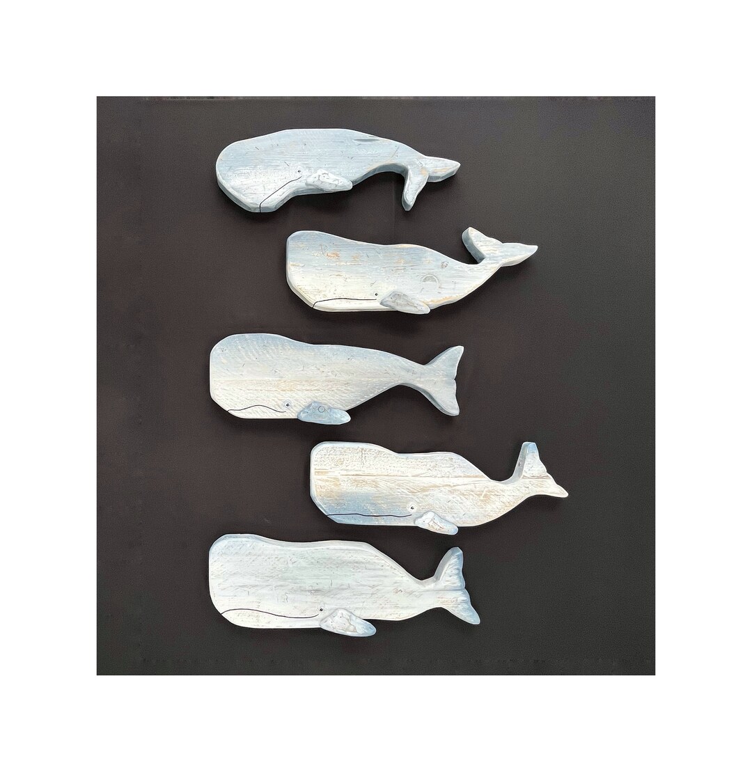 Whale Art, Reclaimed Wooden Whale, Moby Whale Wall Decor, Nautical Home ...
