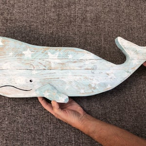 Large Whale, Home Decor, Beach Home Decor, Coastal Decor, Nautical ...