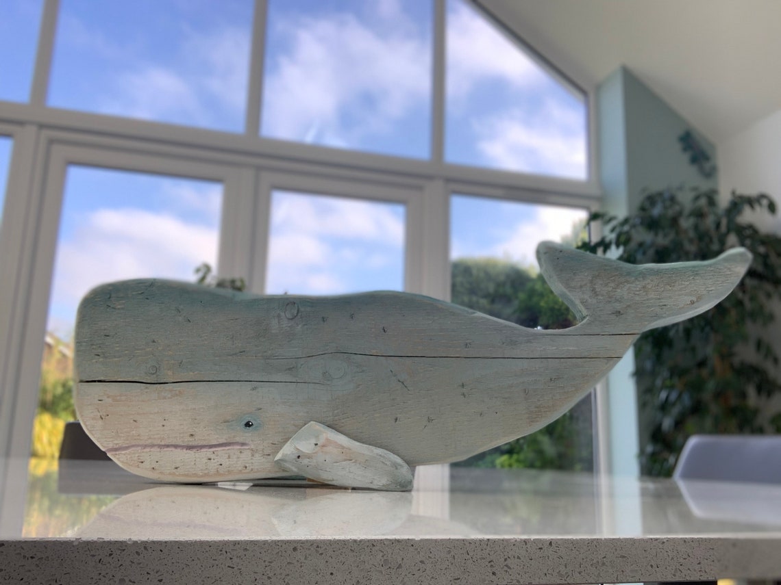 Home Decor Reclaimed Wooden Whale Moby Whale Wall Decor - Etsy UK