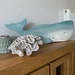Large Wood Whale, Beach Home Decor, Whale Art, Ocean, Shades of Blue ...